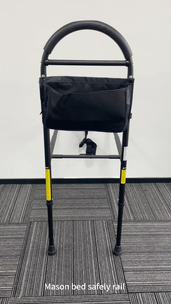 Bed Rail For Elderly With Storage Pocket Safety Assist Grab Bar Handle ...