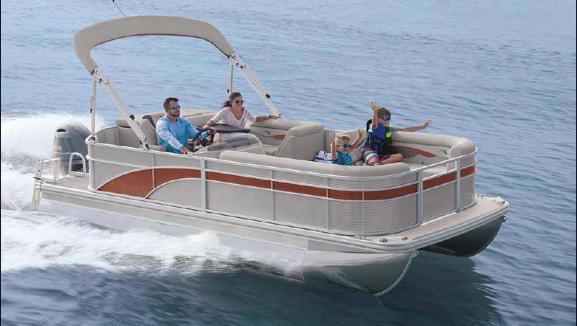 Allhouse 21ft Aluminum Furniture Luxury Party Pontoon Boat With Boat ...