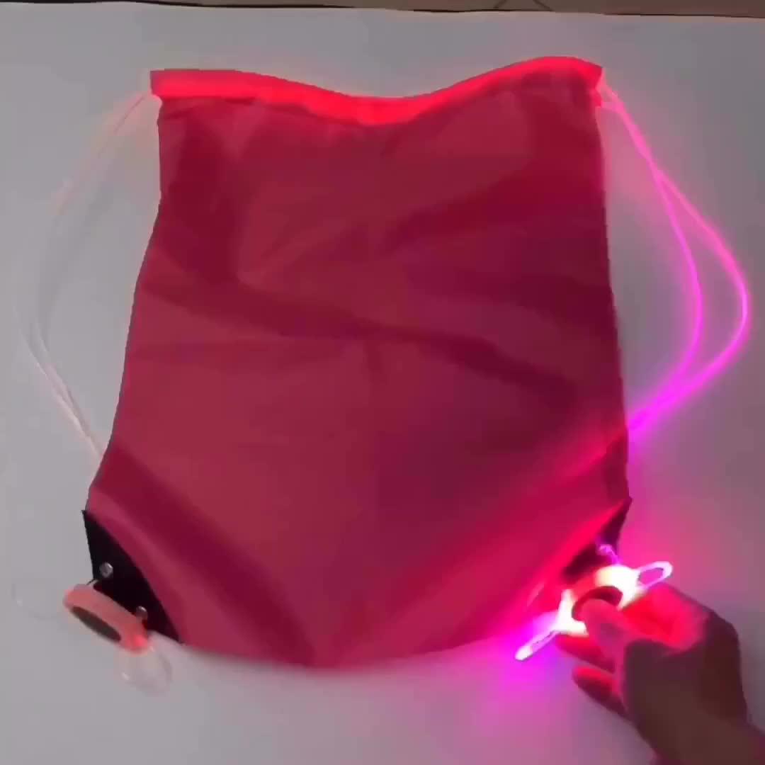 Factory Oem Outdoor Glowing Nylon Led Backpack Night Cycling Led ...