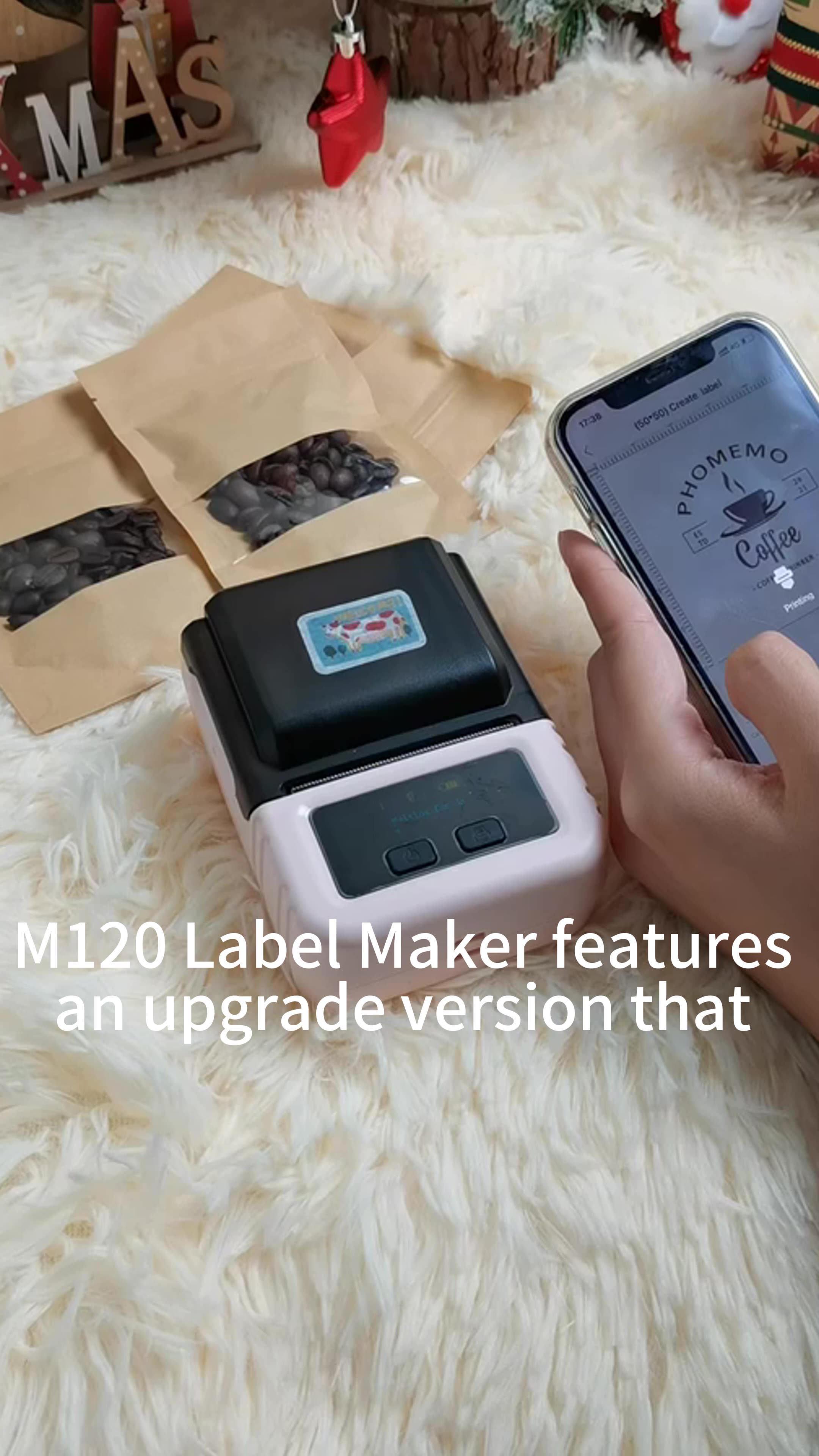 Mini Thermal Sticker Printer Wireless Label Barcode Printer Bluetooth ...