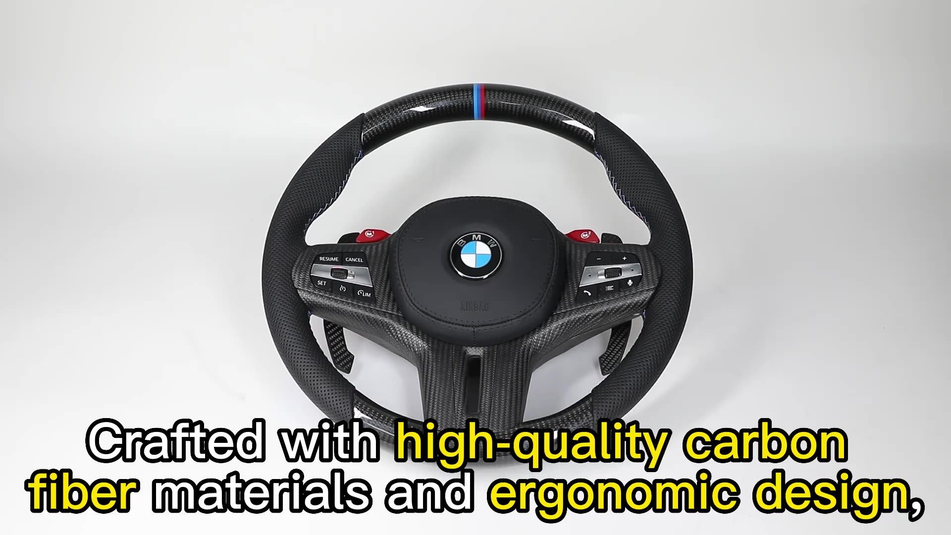 With M Performance Paddle Shifters Forged Carbon Fiber Car Steering ...