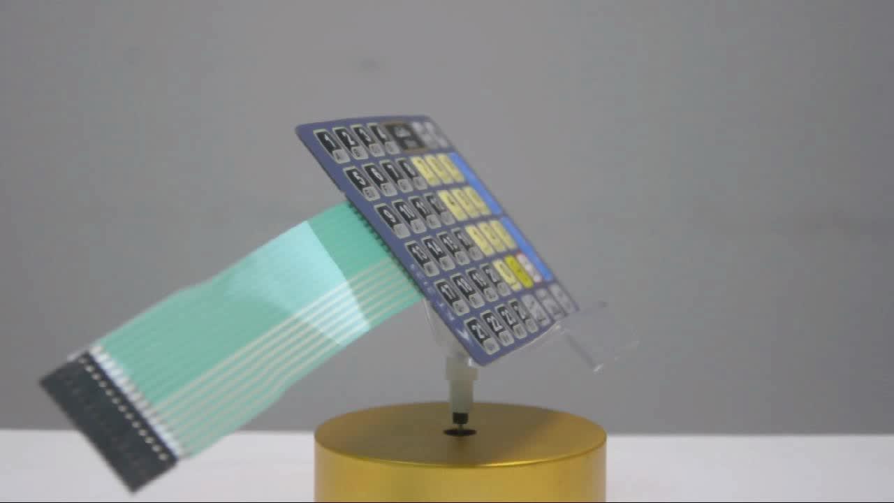 Custom Matrix Single Push Button Flexible Foil Membrane Switch Keypad ...