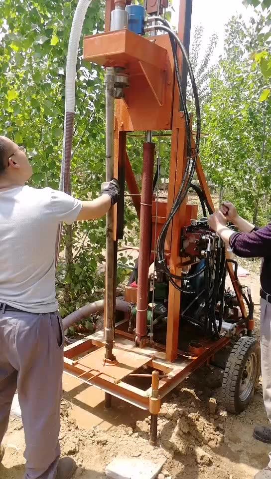 High Quality Diesel Engine Well Drilling Rig Tractor Mounted Water ...