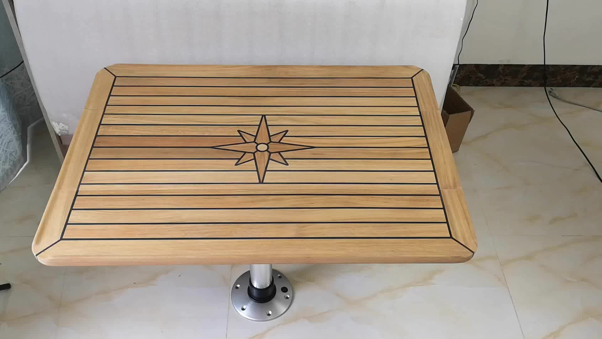 Boat Sliding Teak Table Top 580/340x600,580/340x800,580/340x1000mm ...