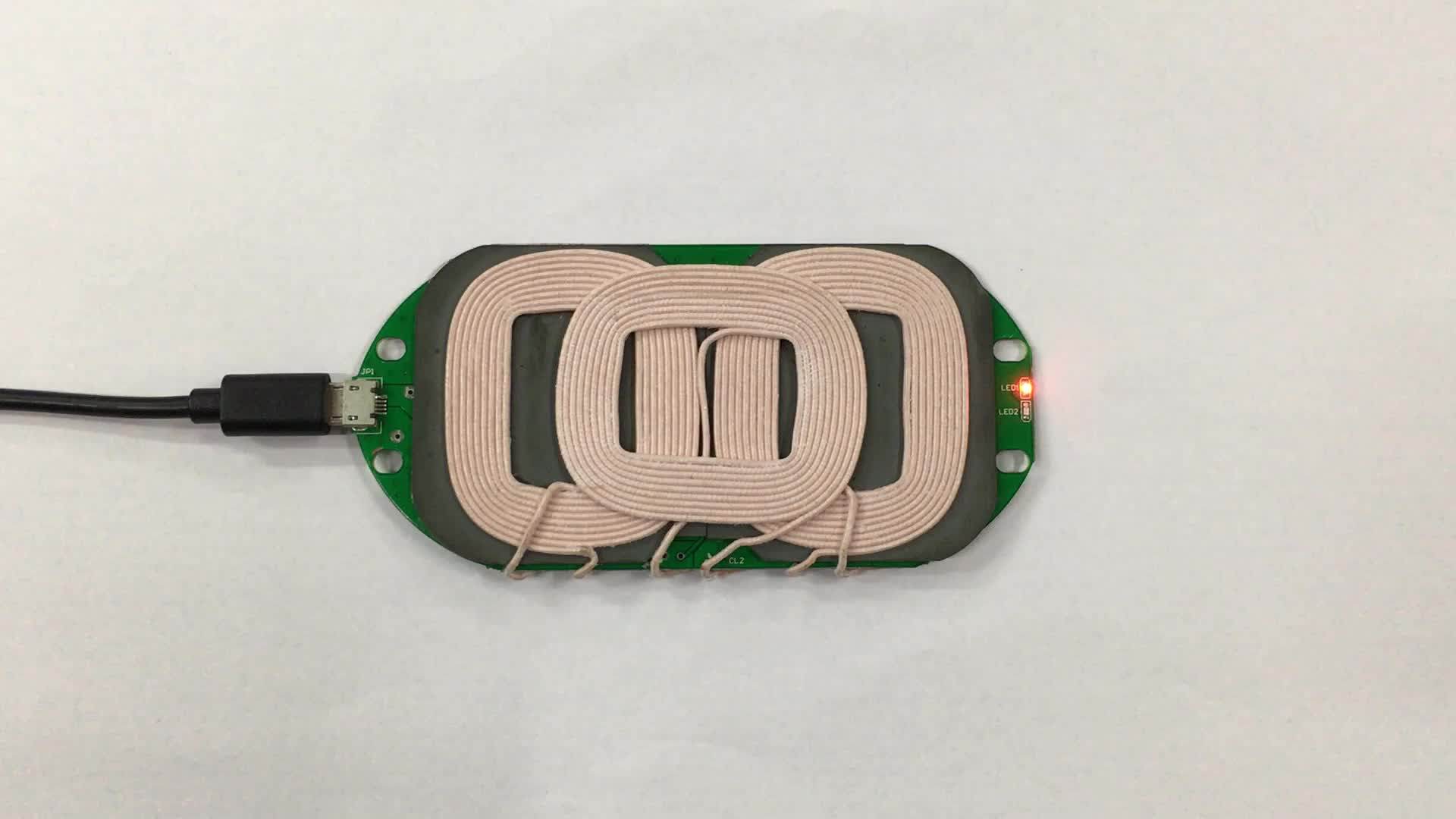 2 In 1 Qi Custom Wireless Charger Pcba With Usb Cable Support Wire ...