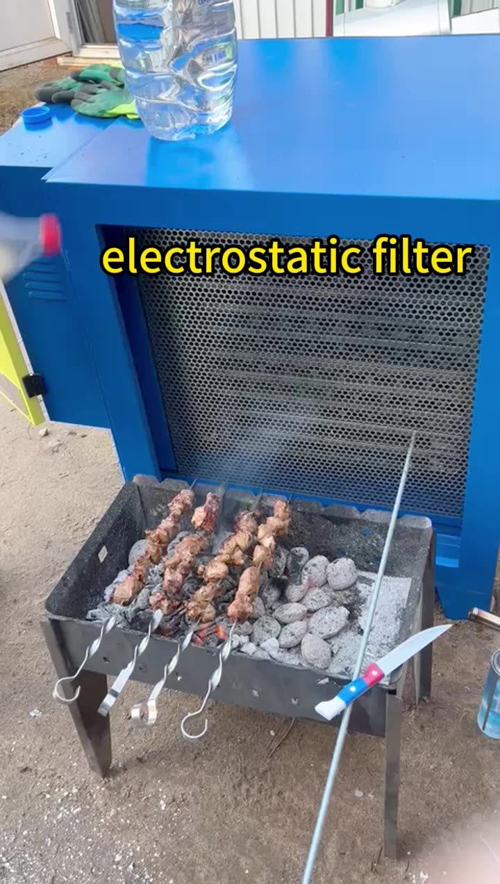 Ecology Unit Electrostatic Precipitator With 6000m3/h For Remove Fume ...