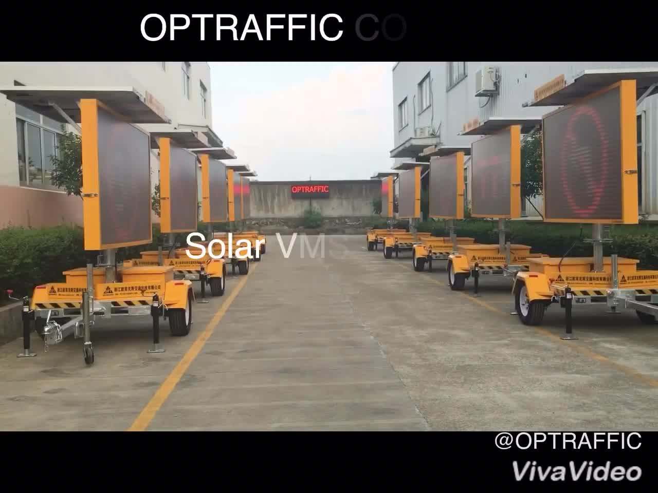 Led Display Solar Power Trailer Mounted Variable Message Signs Led ...