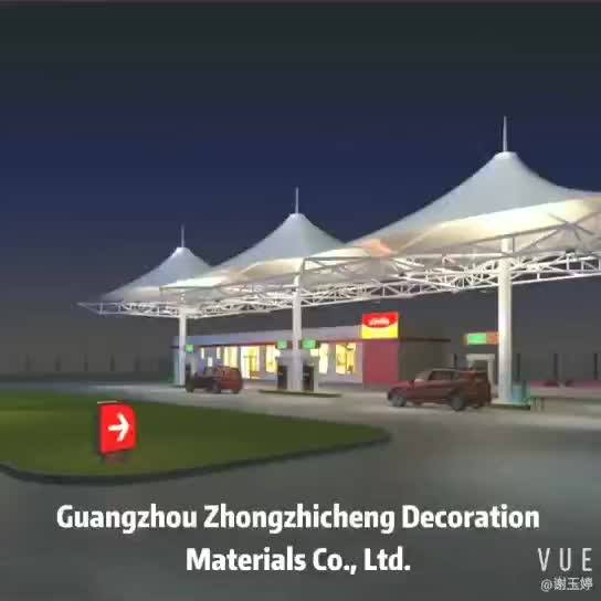 China Gas Station Manufacturer Gasoline Kiosk Aluminum Fuel Filling ...