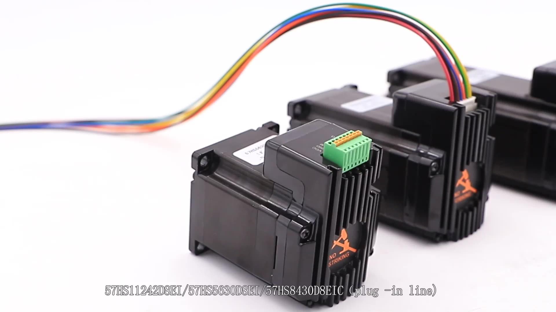 nema 23 84mm 3A integrated stepper motor and driver plc control, View ...