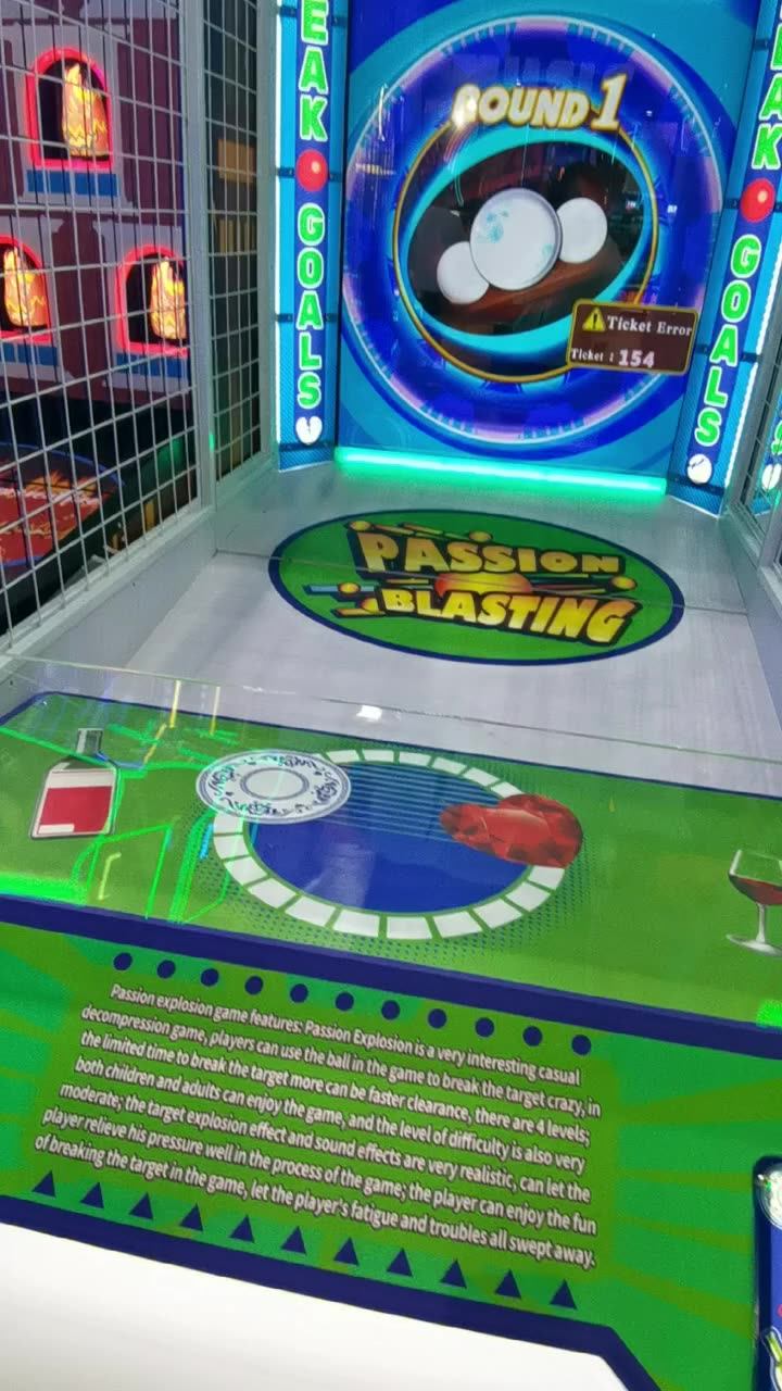 Passion Blasting Carnival Throwing Ball Arcade Game Machine Skill Games ...