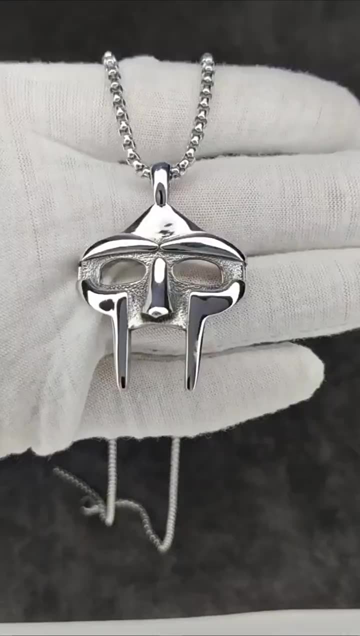 Punk Retro Creative Skull Mask Pendant Hip Hop Trend 316l Stainless ...