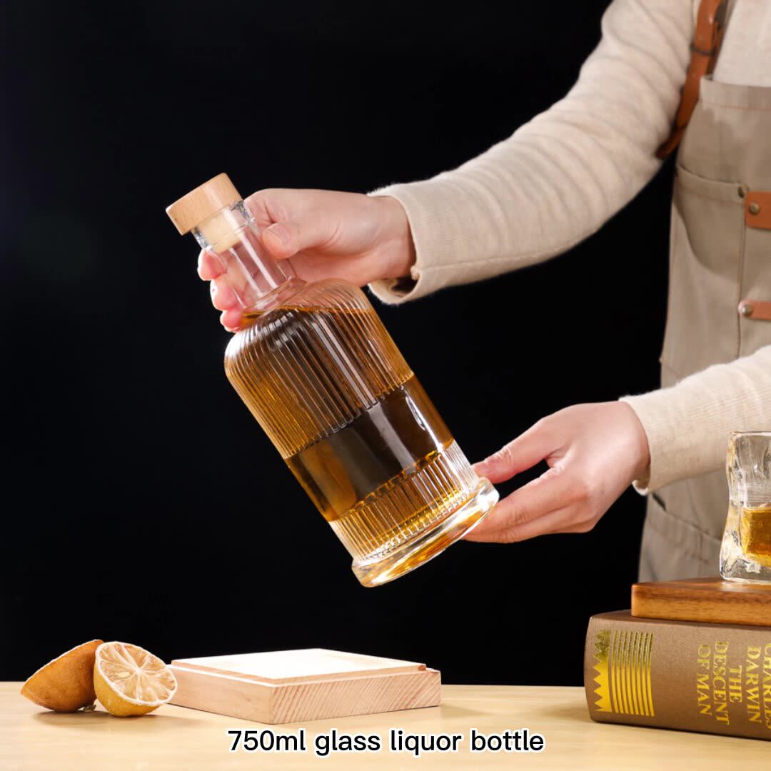 Clear Whisky Gin Tequila Bottle Container Lined 750ml Vodka Liquor ...
