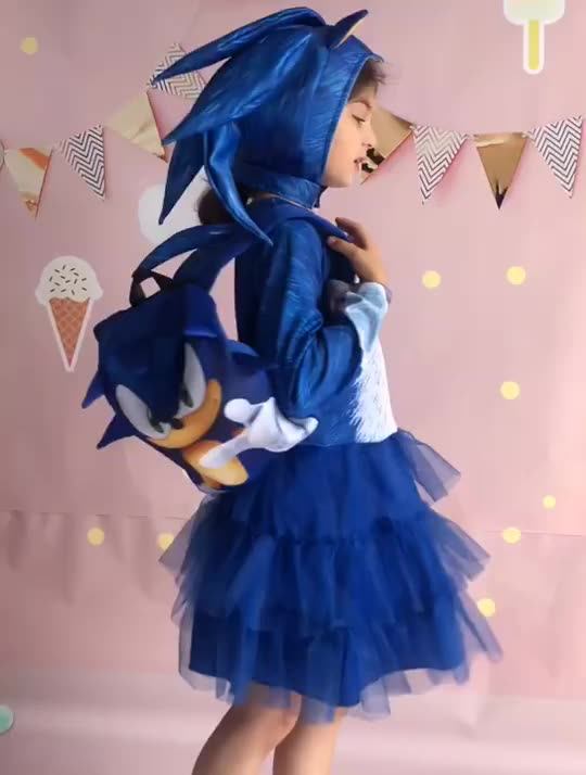 Children's Day Sonic Dress Up Performance Costume Cosplay Animation ...