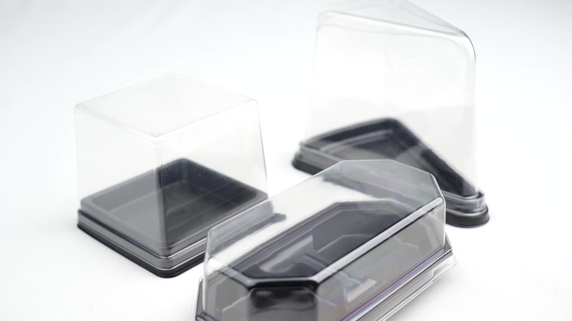 Mini Compartment Donut Cake Container Plastic Storage Package Mochi ...