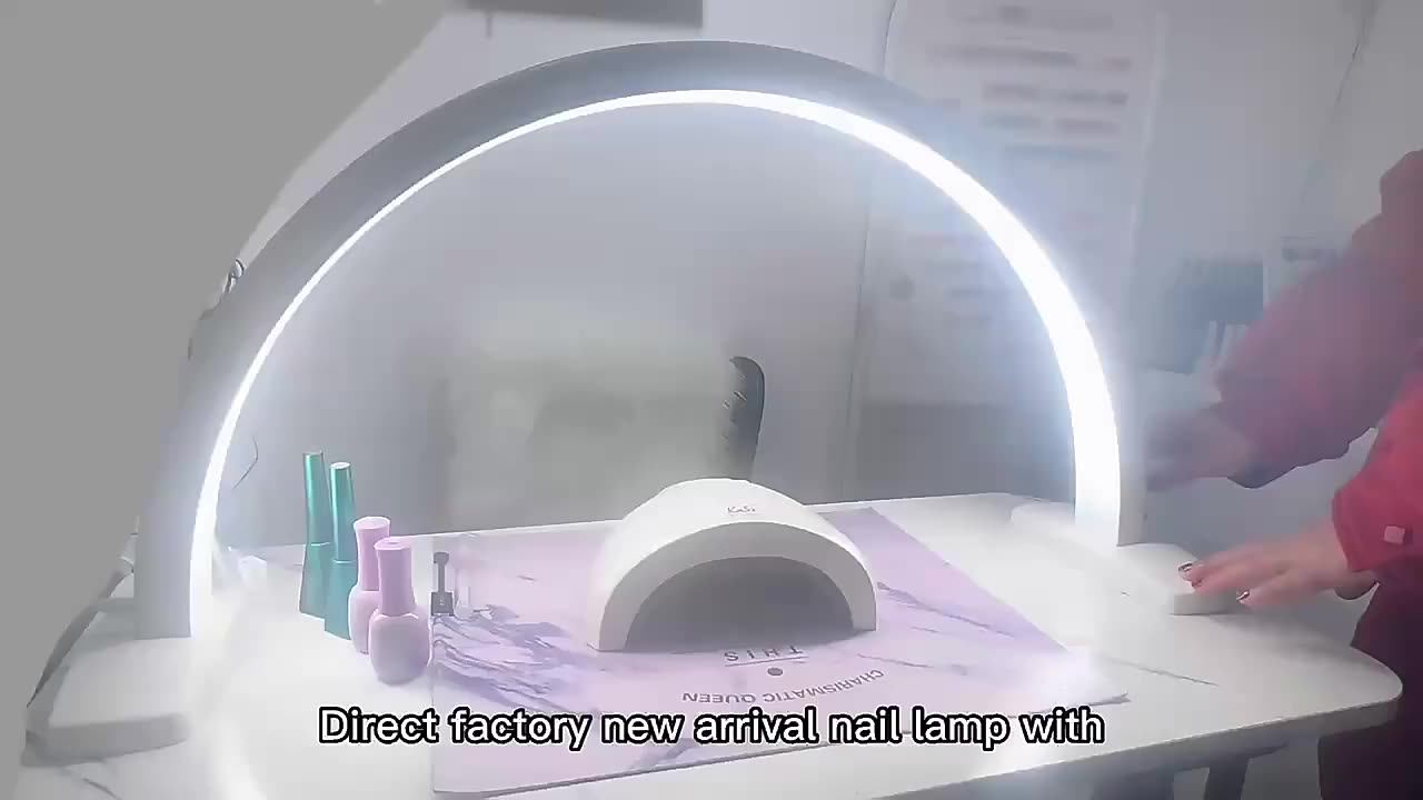 2024 Half Moon Light Arc Led Table Nail Lighting Lamp For Beauty Salon ...