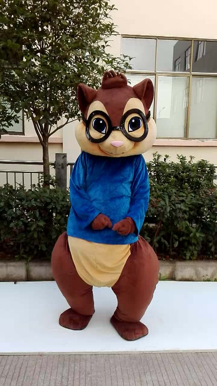 Manlian Cartoon Advertising Plush Adult Alvin And The Chipmunks Mascot ...