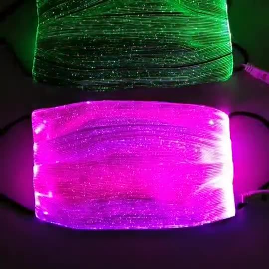 Fashion Halloween Led Mask Music Festival Party Light Up Mask Led Rave ...