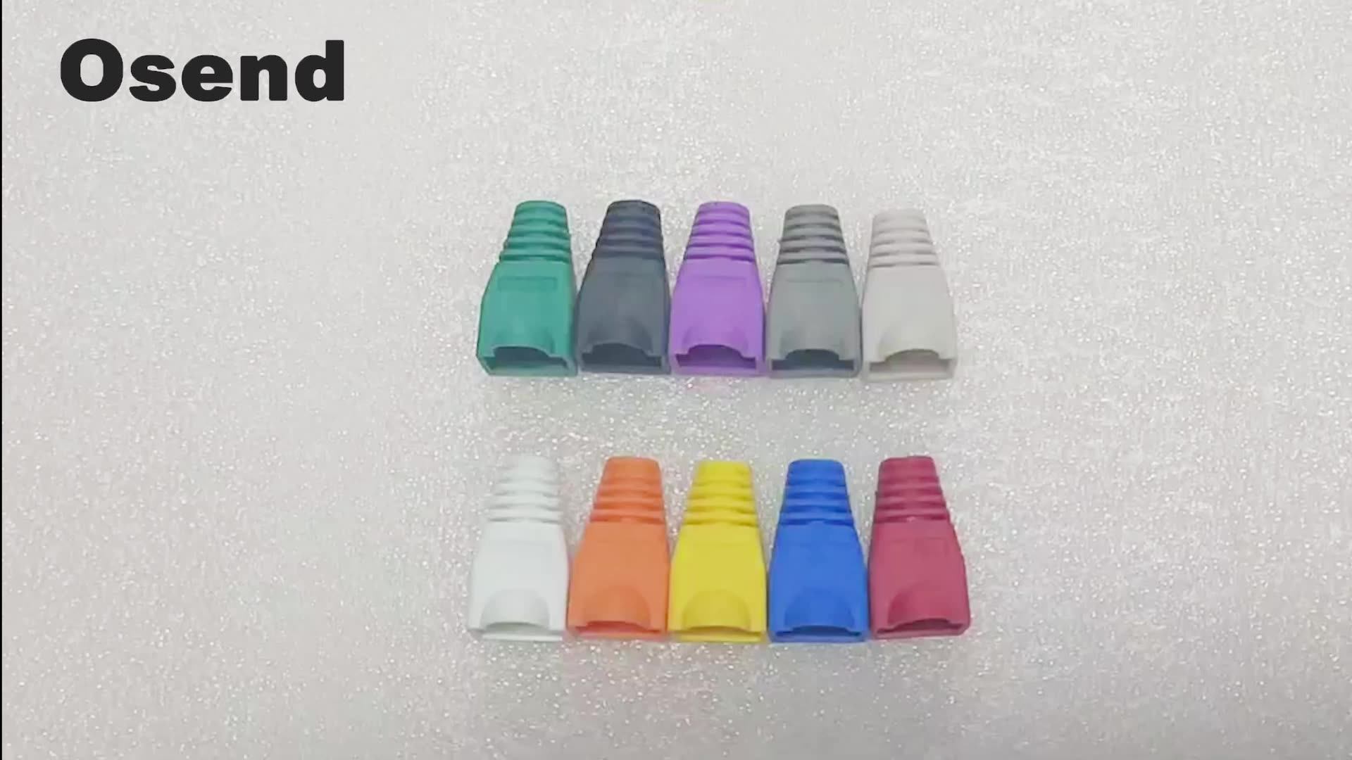 Rj45 Connector Plug Protective Sleeve Random Color Connector Plugs ...