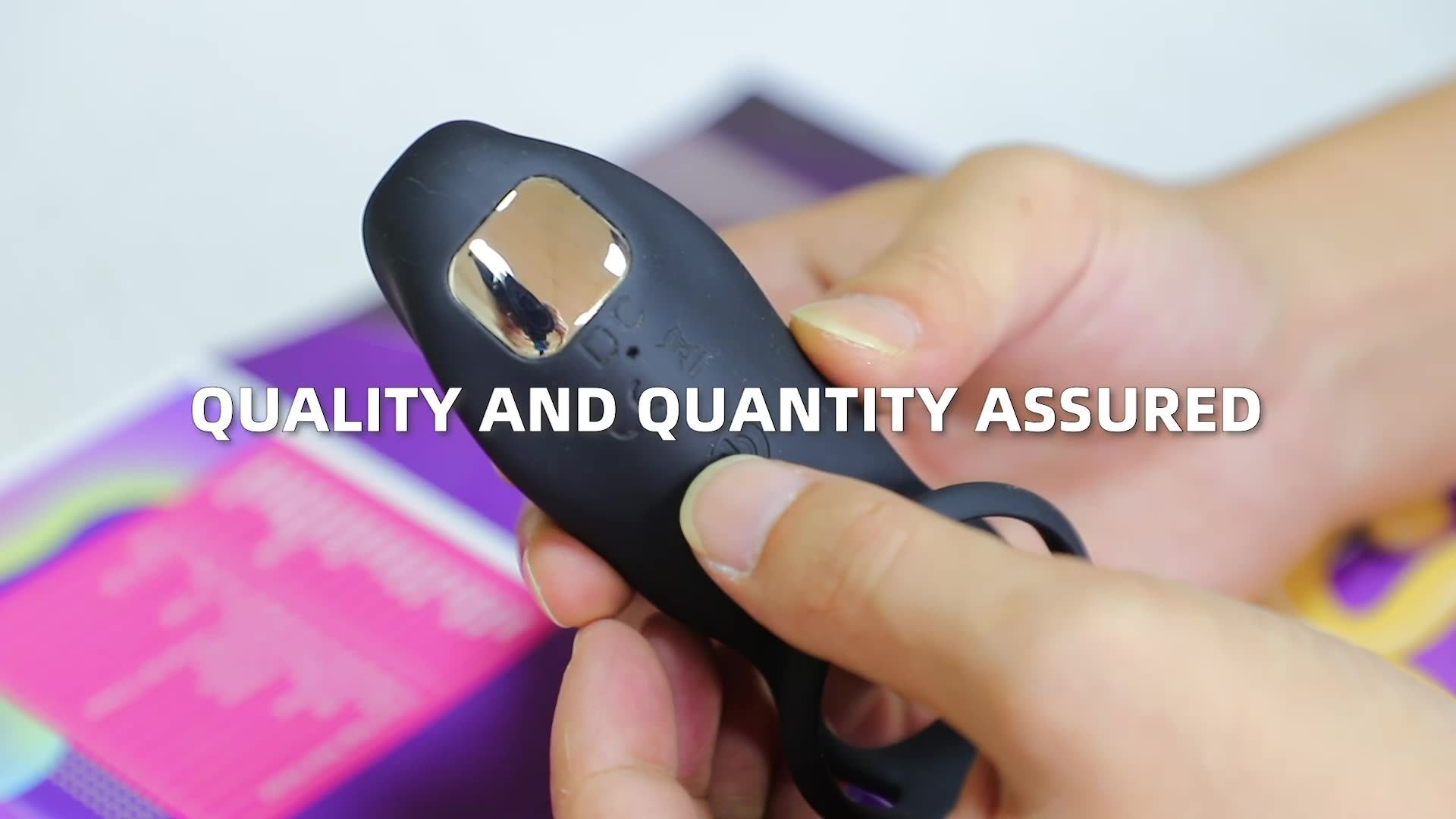 Silicone Vibration Lock Ring Delay Male Penis Ring With Wireless Remote ...