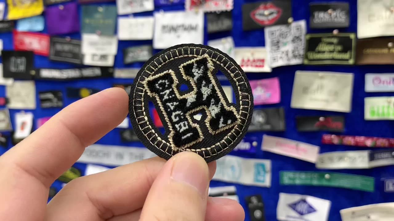 Custom Fabric 3d Puff Embroidered Patch Badges Backpack Jean Shorts Hat ...