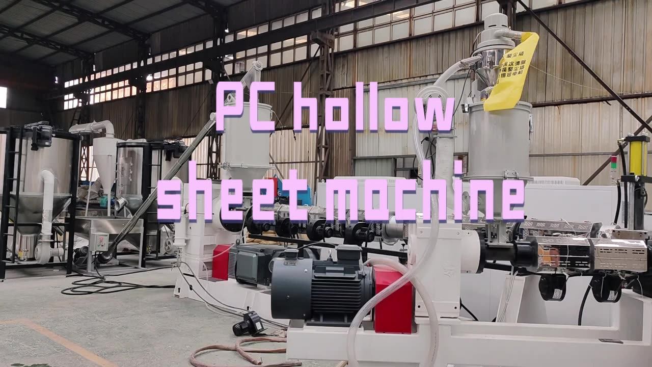 High Quality Pp Hollow Sheet Pp Pc Corrugated Grid Board Extrusion Line ...