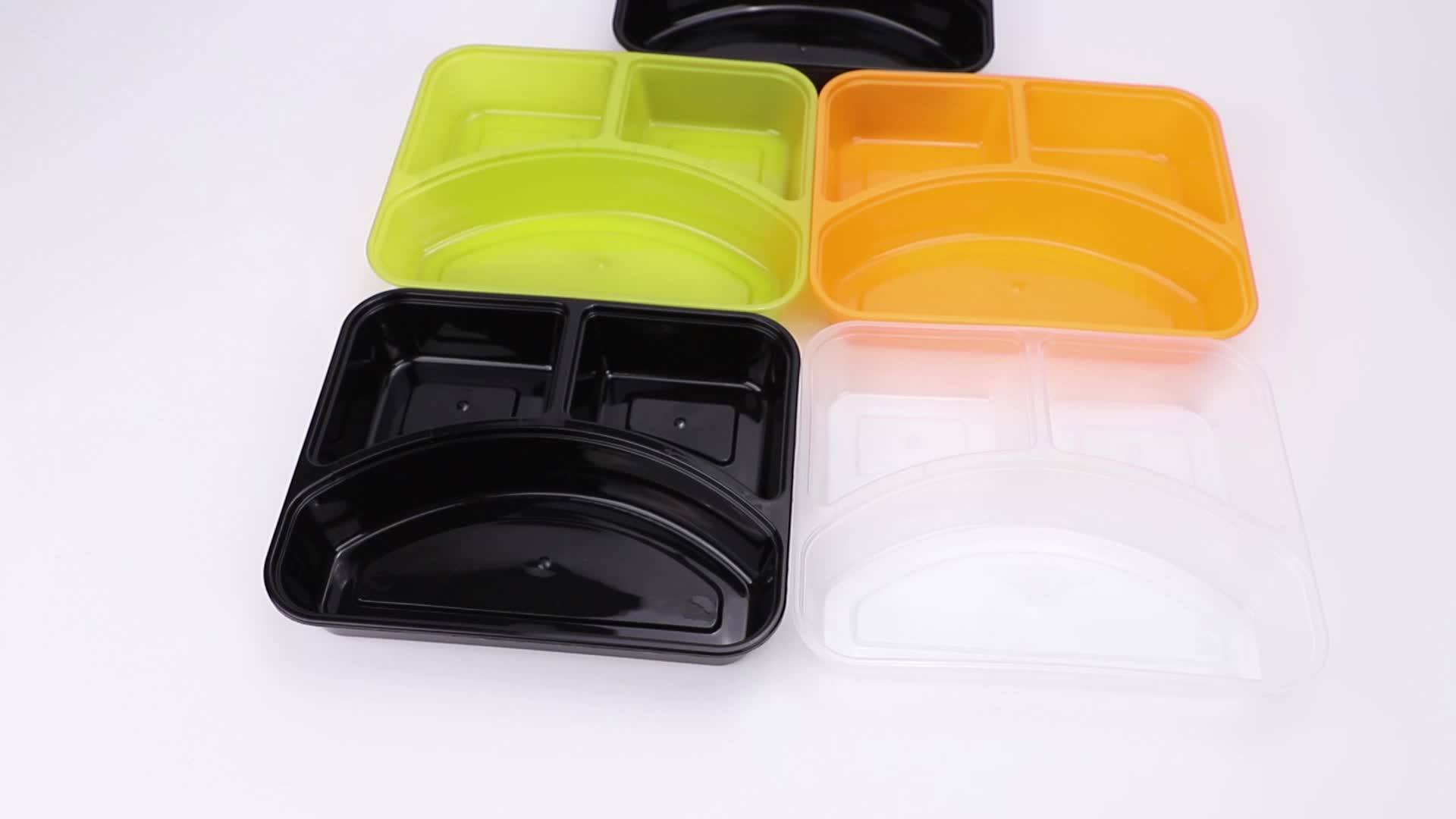 4 Compartment Disposable Food Container Conjoined With Lid - Buy 4 ...