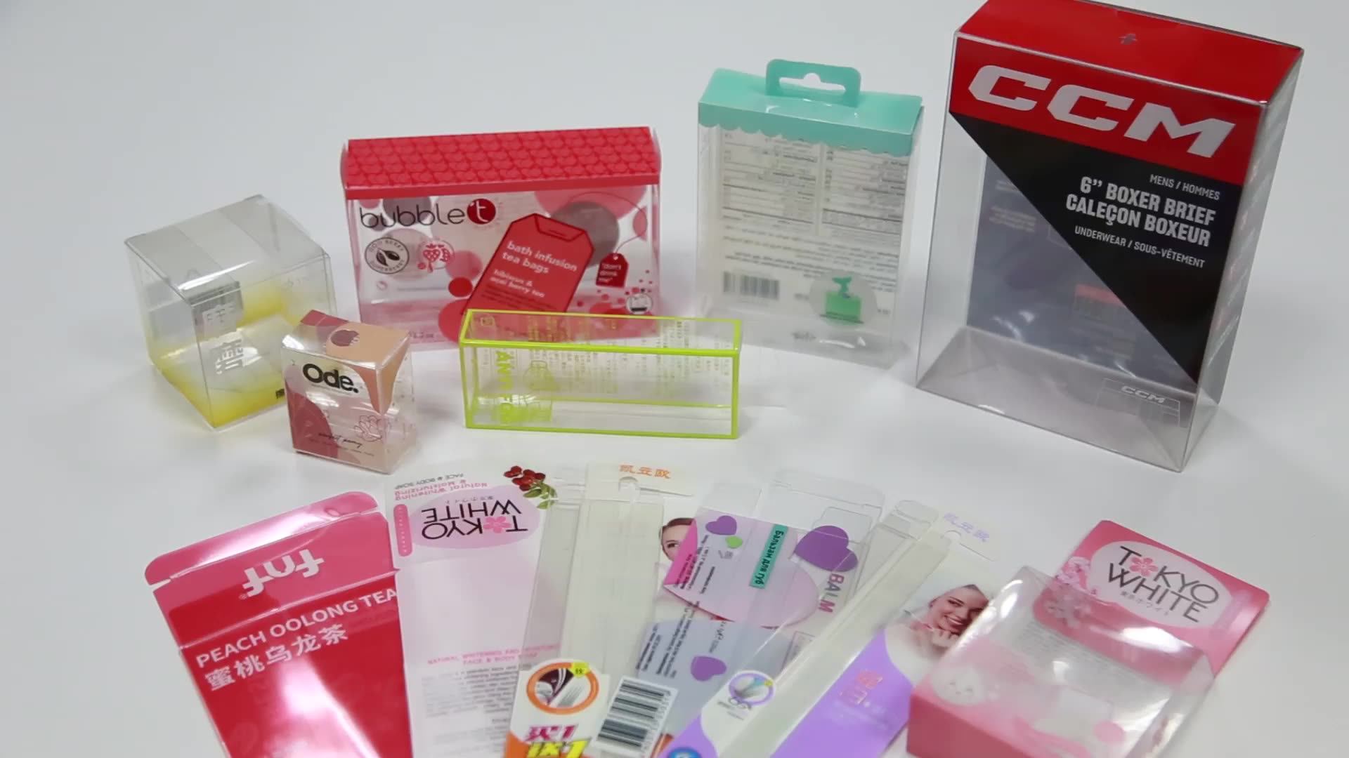 Custom Clear Plastic Box Petpvc Printed Plastic Folding Box Packaging ...