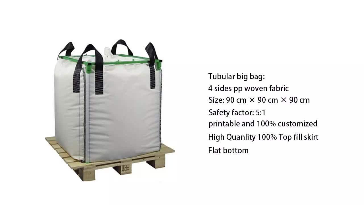 600kg Big Rice Bag With Baffle - Buy 600kg Big Bag,Big Rice Bag,Big Bag ...
