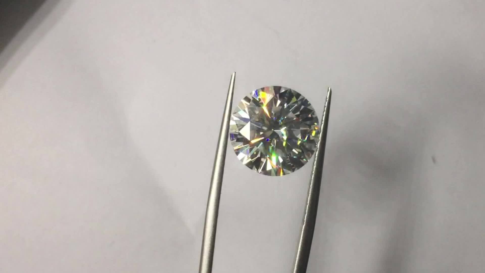 Synthetic Stone Def Color Round Shape 6.5 Mm 1 Carat Fancy Stone Hearts ...