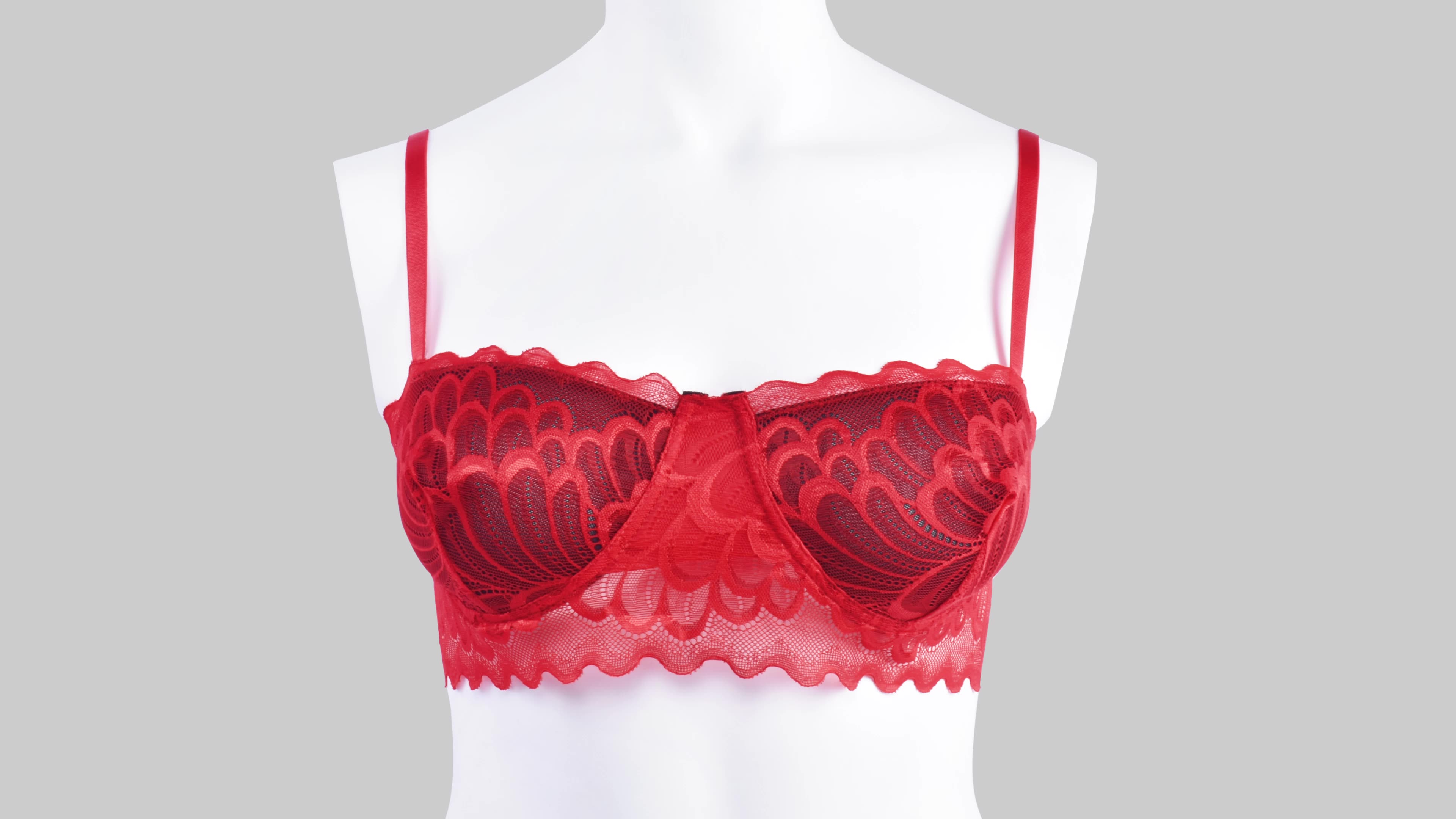 Women's Large Size No Underwire Interest Three-piece Set Sexy Hot ...