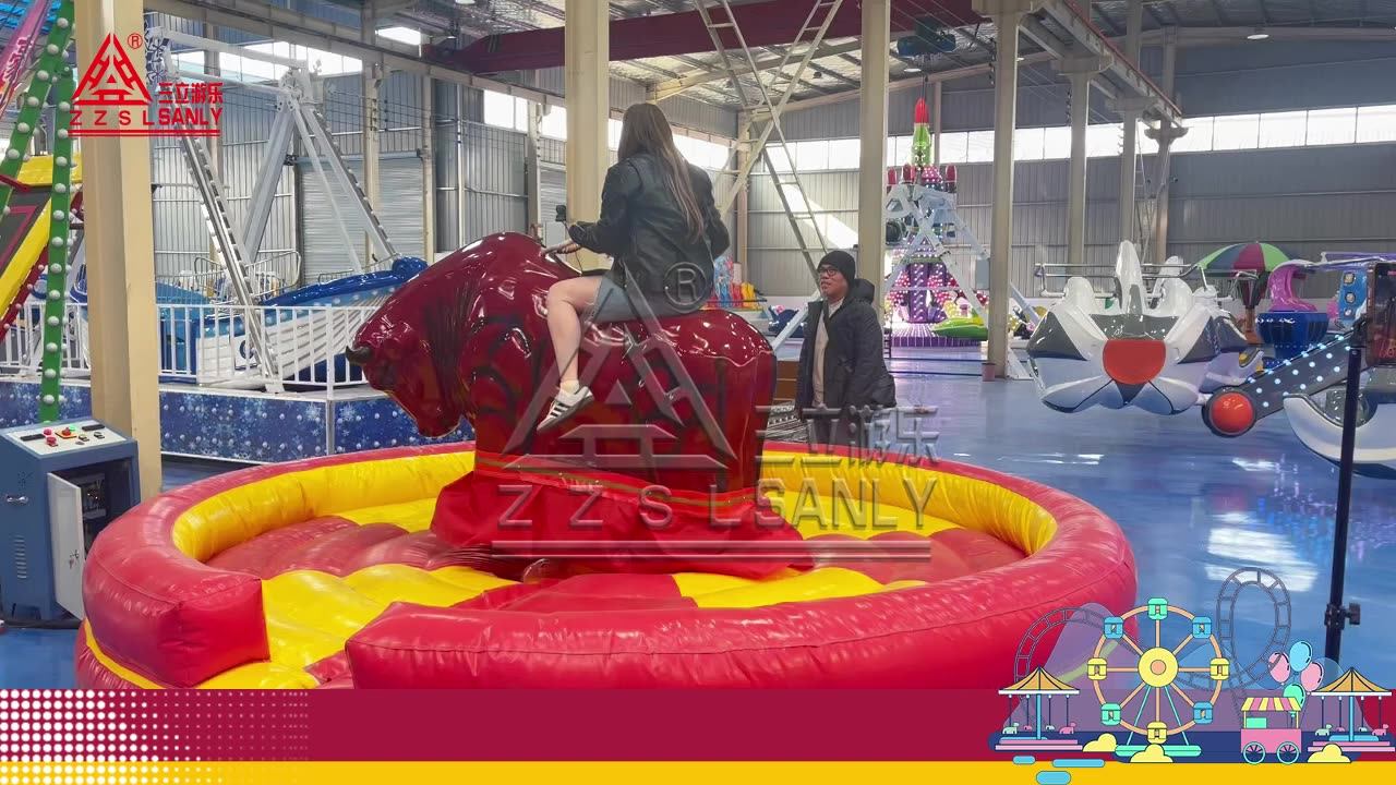 Adults Riding Machine Rodeo Ride Bull Bouncer Inflatable Rodeo Bull ...