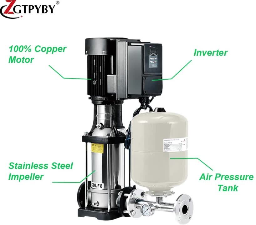 37kw Multistage Submersible Water Pump Boosters Pressure Multistage ...