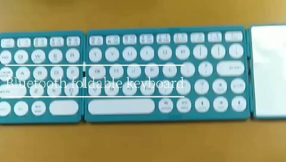 Universal Triple Foldable Bluetooth Keyboard For Iphone Tablet Laptop ...