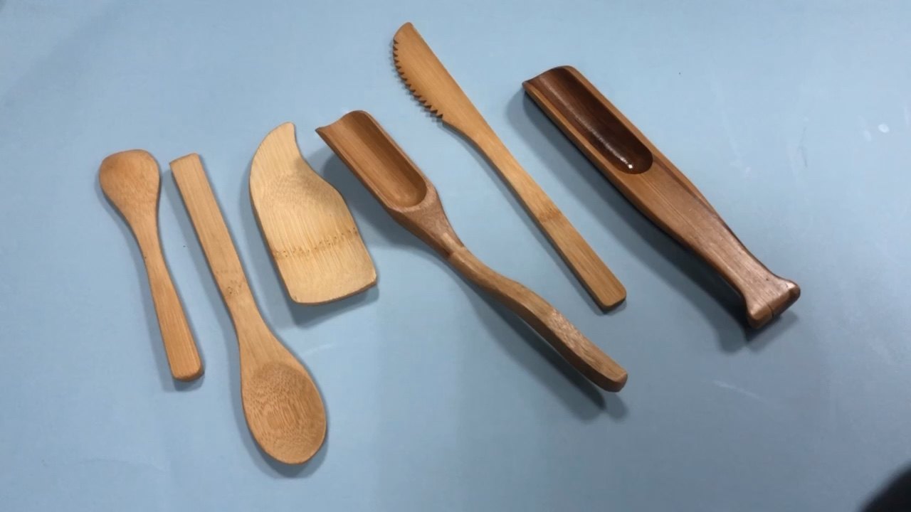 Nature Eco Friendly Tradition Wood Scoop Dining Utensil Flatware Bamboo ...