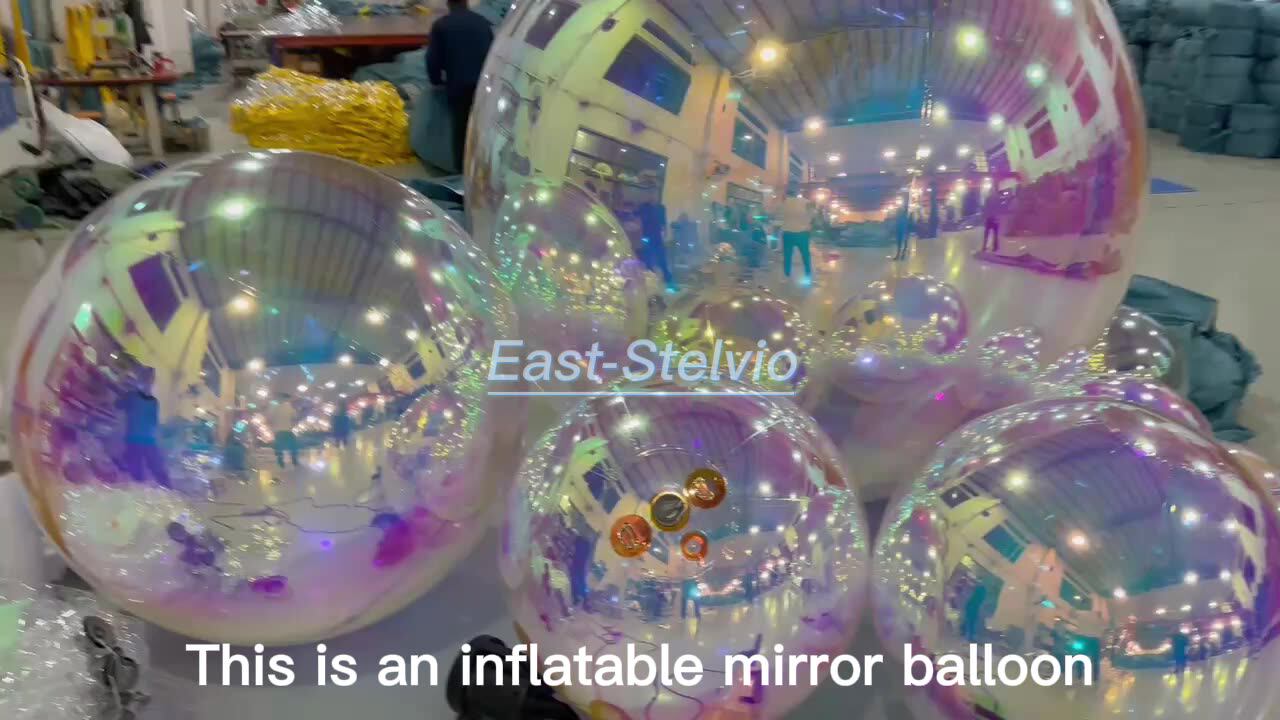 Giant Pvc Inflatable Mirror Ball Inflatable Mirror Balloon Reflective ...
