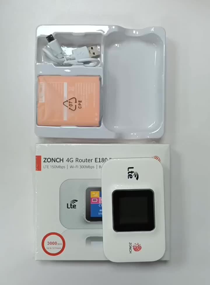 New Color Screen E180 Pro Zonch 4g Router - Buy Connect Up To 15 ...