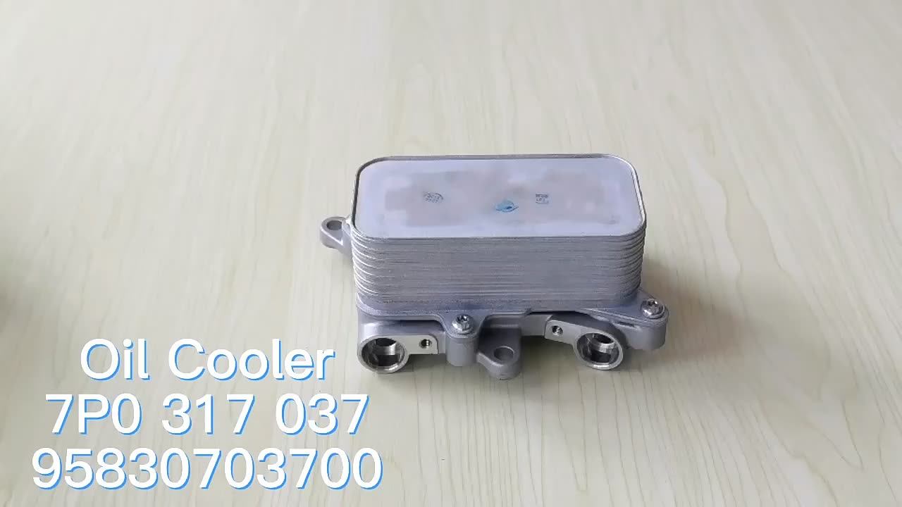 7p0 317 037 Engine Oil Cooler For Vw Touareg Cayenne 2011-2017 ...