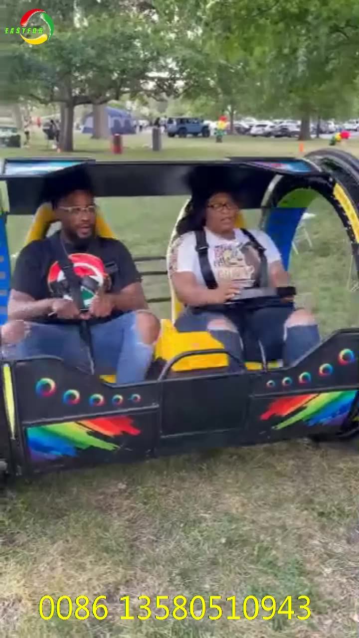 High Quality Amusement Park Kids Rides Rolling Car Happy Car Game ...