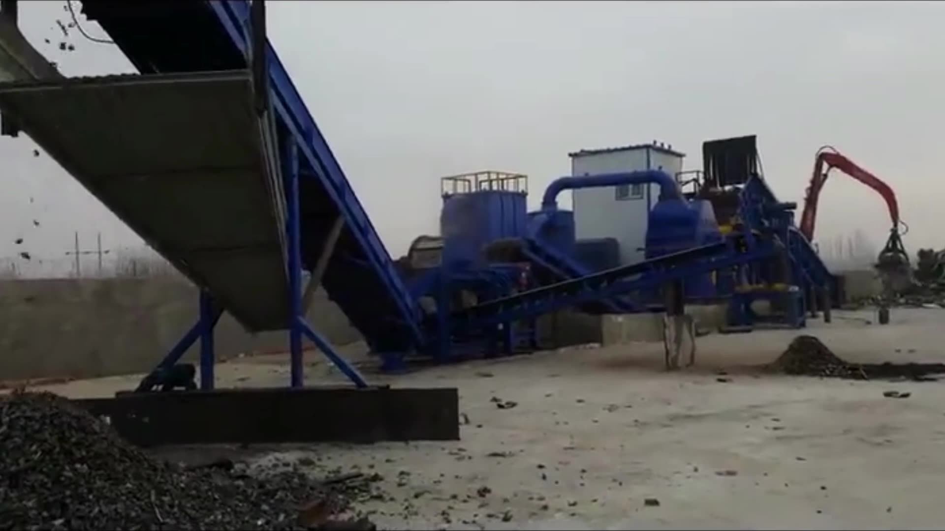 Waste Recycling Metal Scrap Crusher Car Body Crushing Machines Aluminum ...
