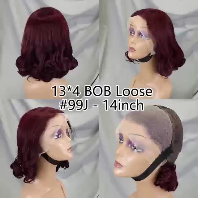 Perruque 13x4 Pixie Cut Pre Plucked Lace Frontal Curly Wavy Human Hair ...