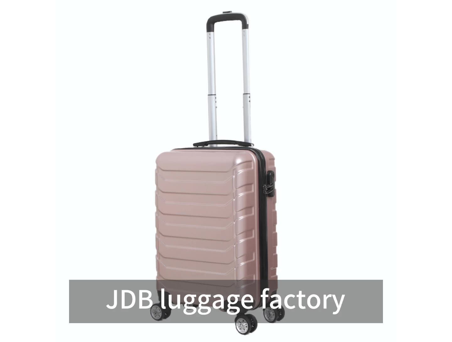 Customized Acceptable Horizontal Stripes Design Modern Trolley Luggage ...