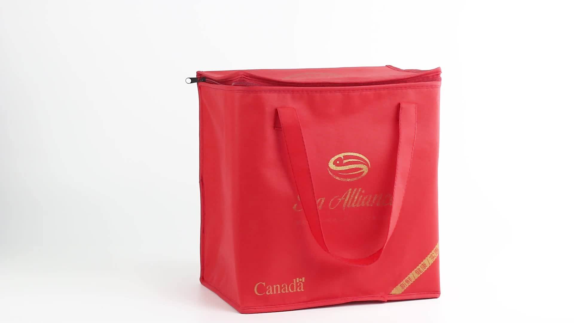 Tote Solid Color Non Woven Insulated Ice Cream Cake Carry Bag - Buy ...