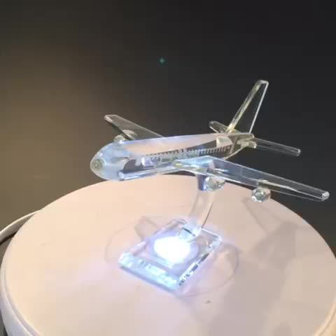 Wholesale Cheap Small Size Crystal Glass Plane Airplane Model Ornaments ...