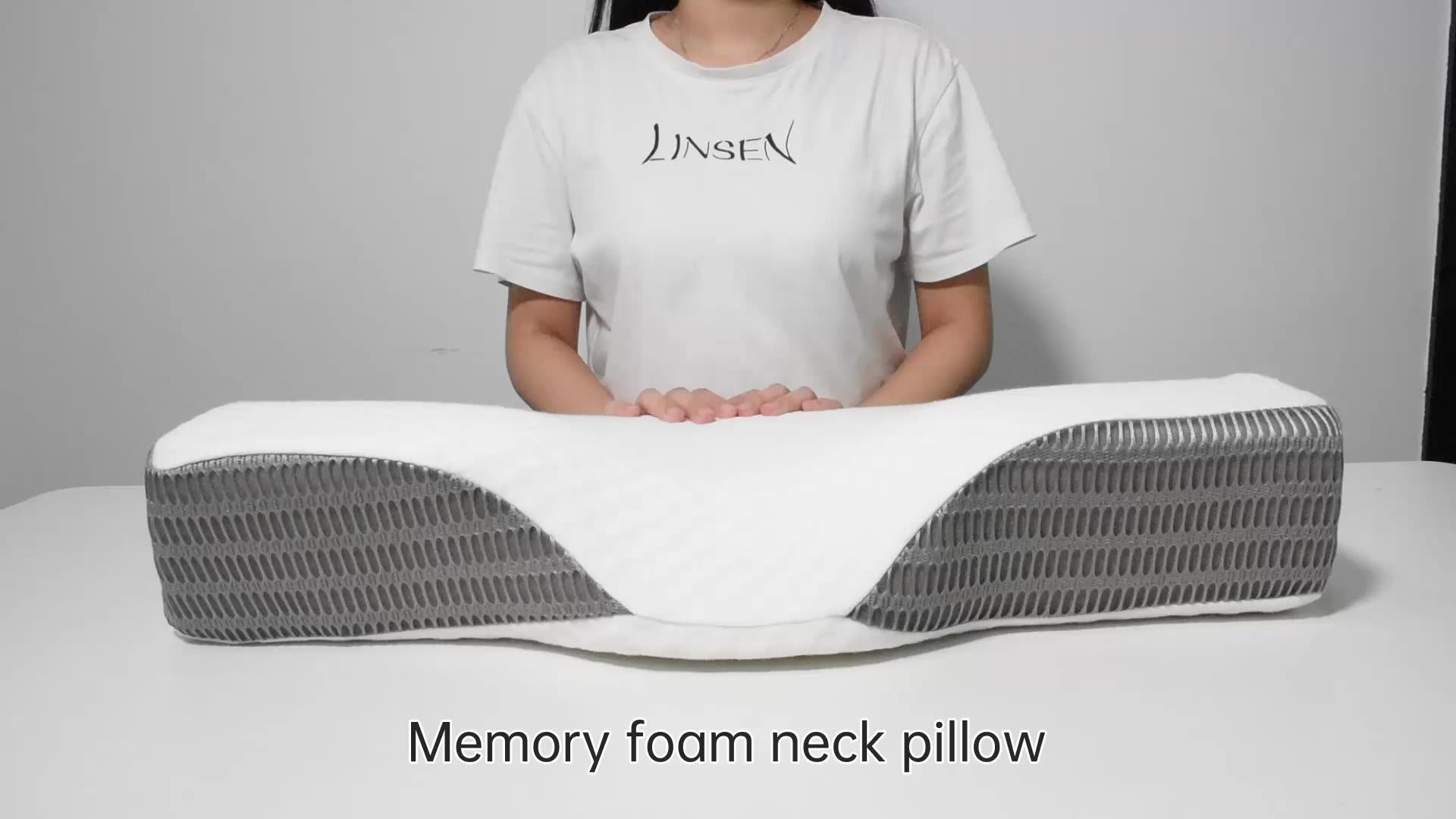 Sleeping Orthopedic B Shaped Wave Pillows Almohada Cervical Oreiller ...