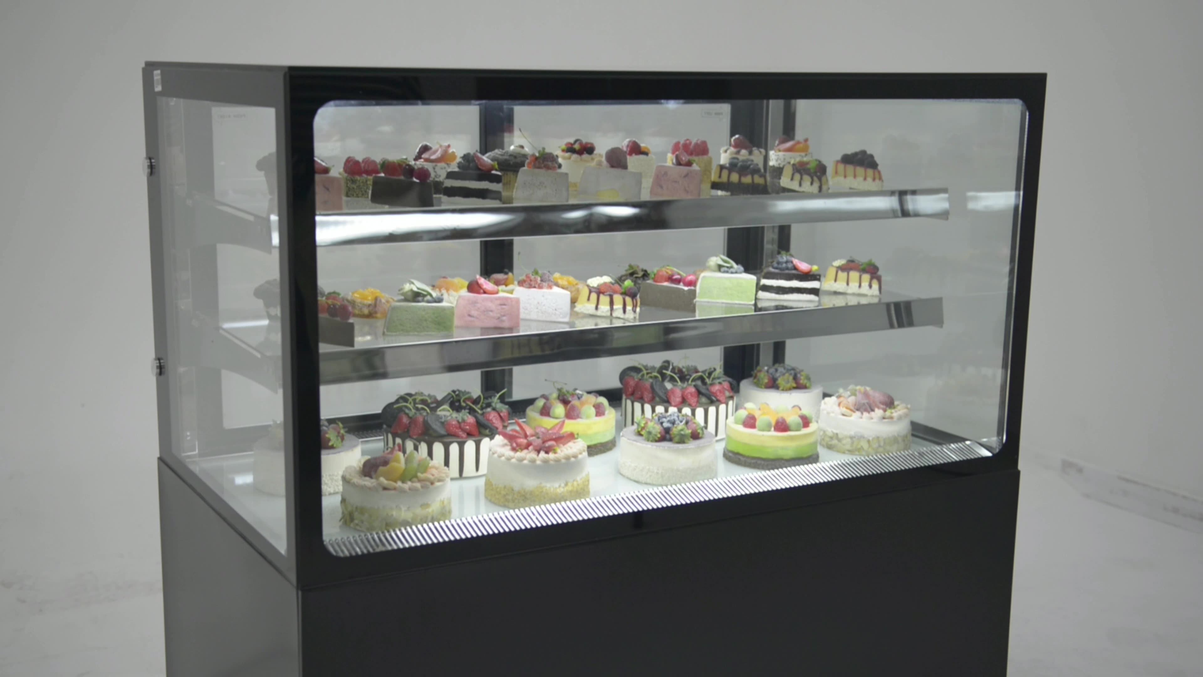 Cake Showcase Case Display Showcase Fridge Stainless Steel Cake ...