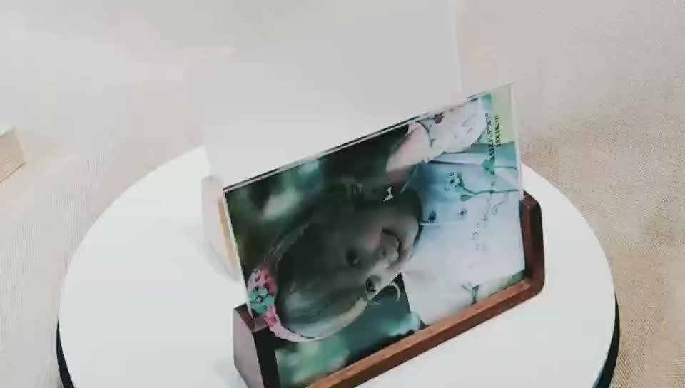 Popular Acrylic Base Wooden Picture Photo Frame Multi-use Painting ...