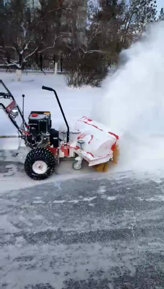 Good Quality Electric Walk Behind Snow Plow /snow Cleaning Machine ...