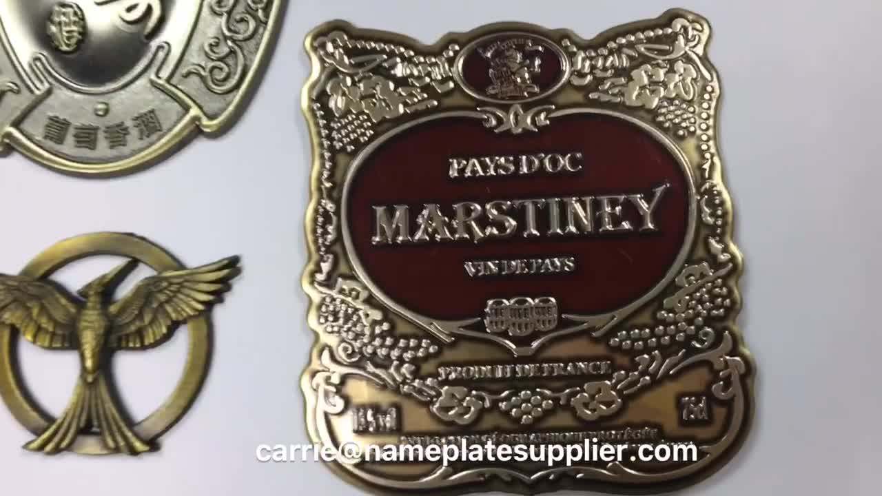 Embossed Metal Sticker And Name Plate - Buy Metal Name Plates For ...