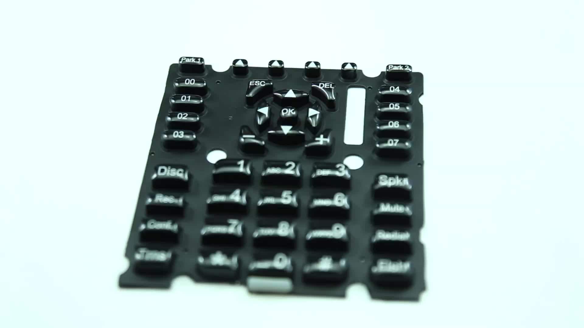 Replacement Silicone Rubber Pad Conductive Remote Control Keymat ...
