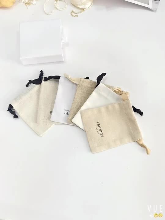 Organic Small Cotton Linen Custom Recycle Beige 100 Pieces Recyclable ...